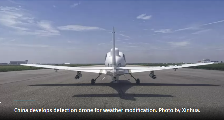 China develops detection drone for weather modification - Ukrainian ... China develops detection drone for weather modification - Ukrainian ...